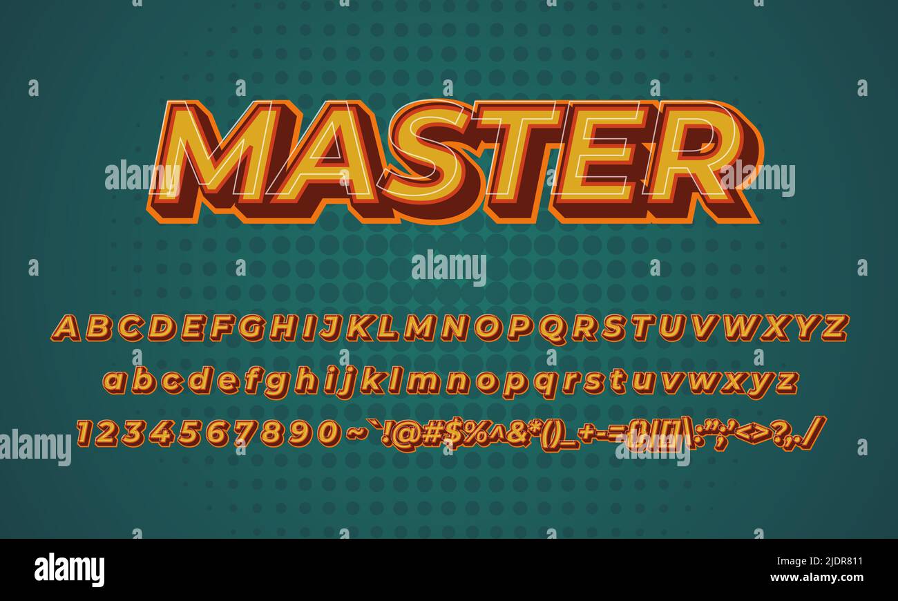 Modern editable text style effect. Editable font style. Vector ...