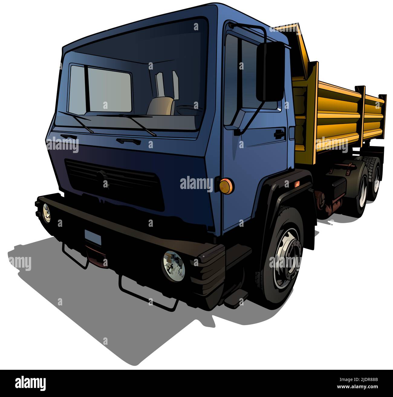 Dump truck front on Cut Out Stock Images & Pictures - Alamy