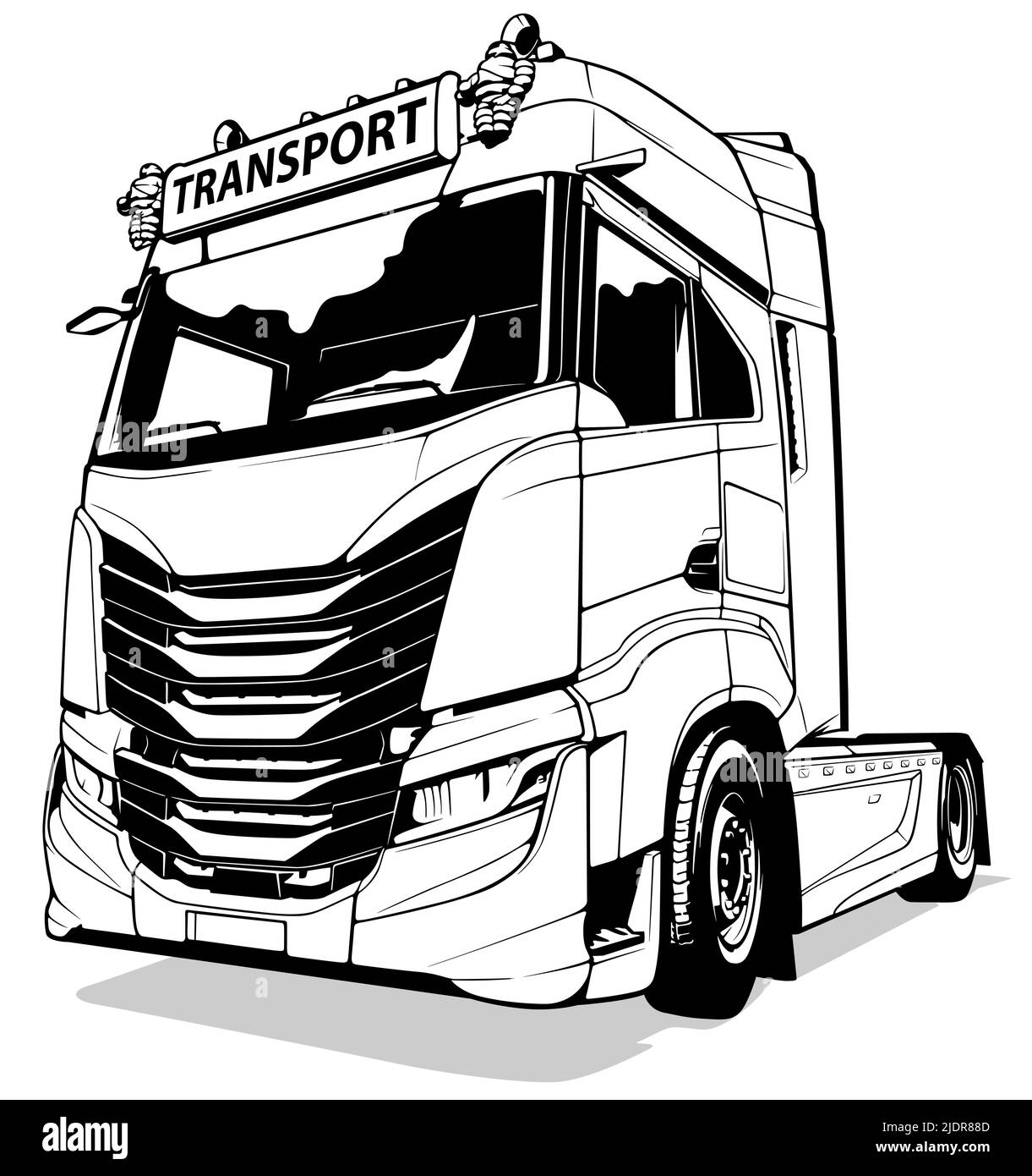 Iveco truck Stock Vector Images - Alamy