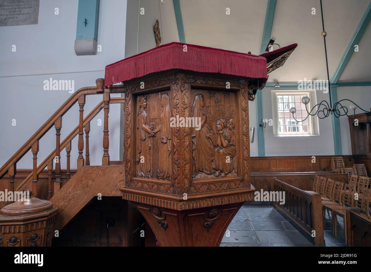 Lectern Inside The English Reformed Church At The Begijnhof At ...