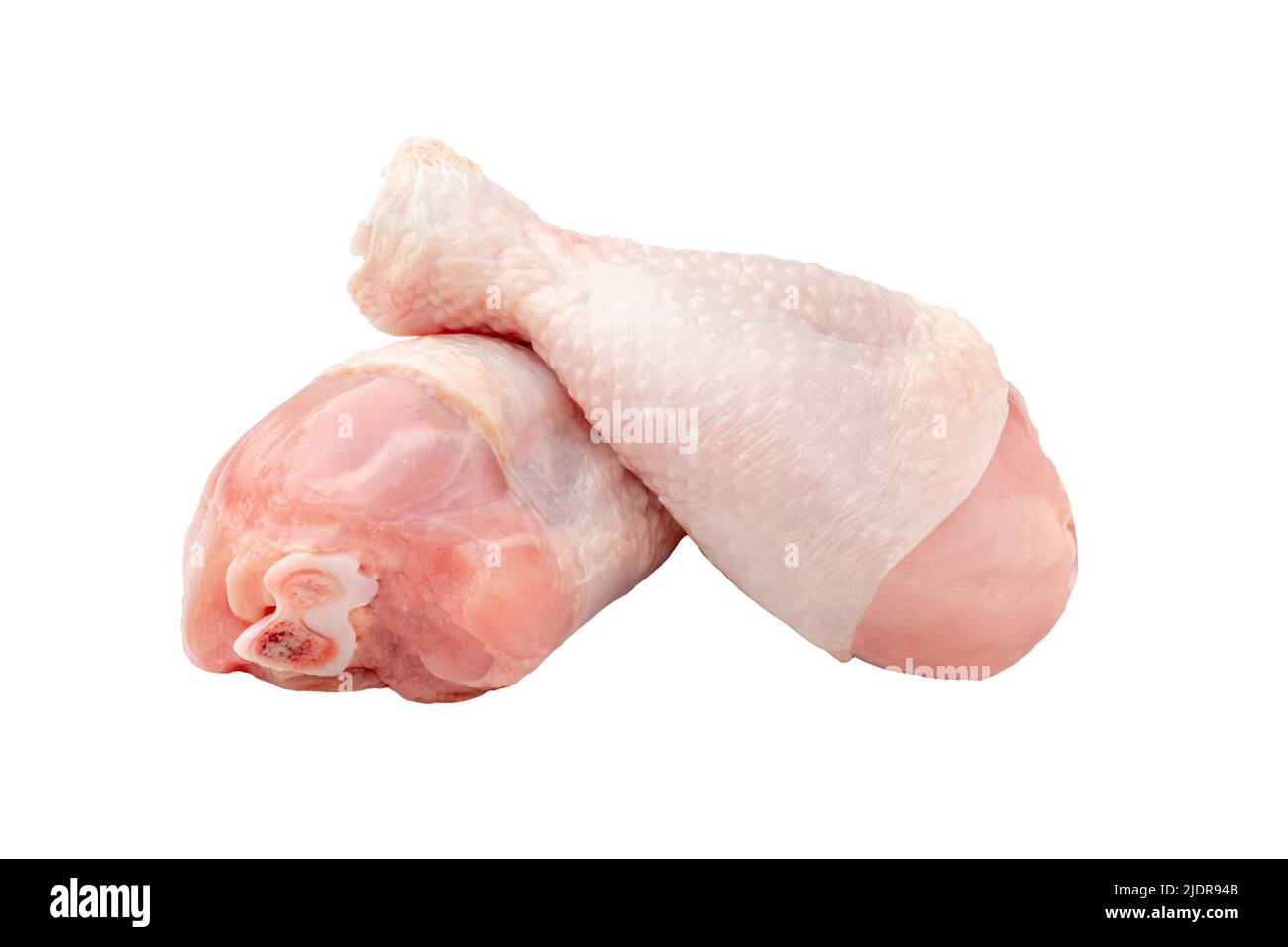 Isolated two fresh raw chicken legs Stock Photo - Alamy