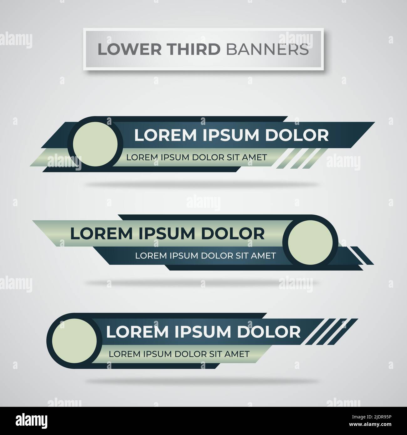 Lower third banner name hi-res stock photography and images - Alamy