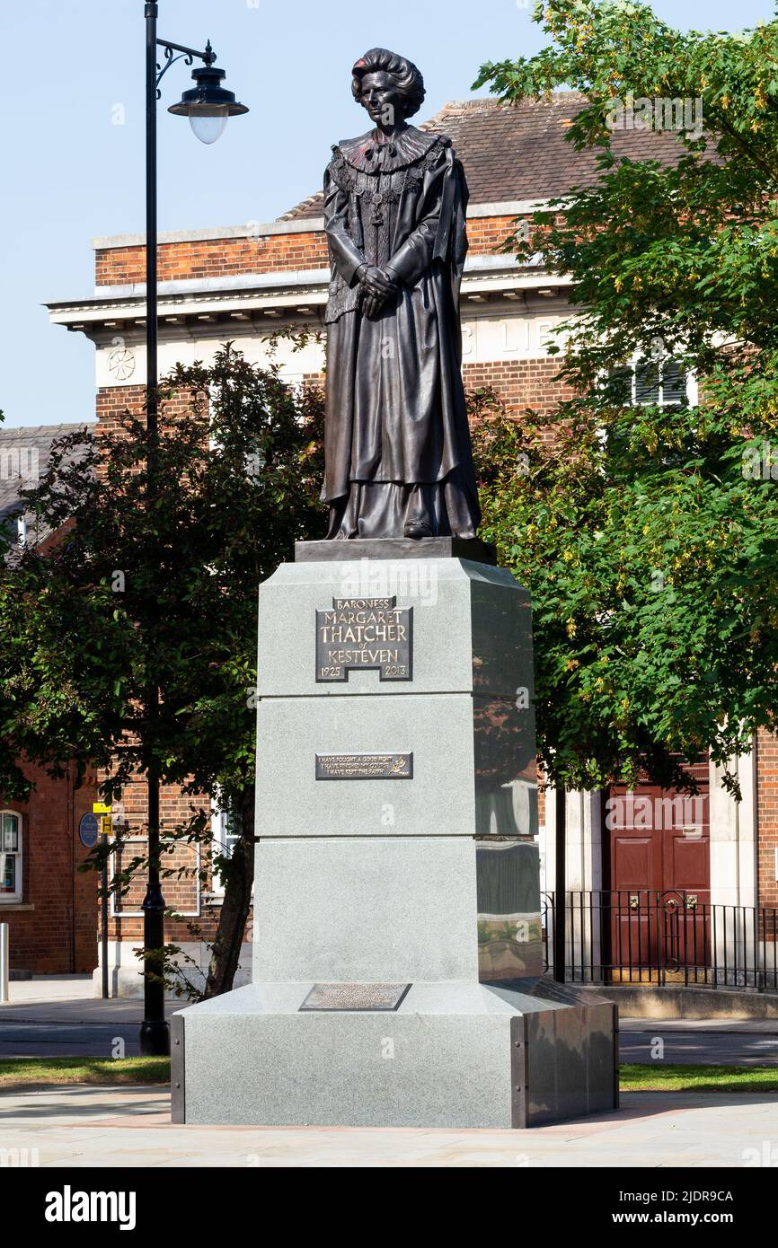 Statue of previous Conservative Prime Minister Margaret Thatcher ...