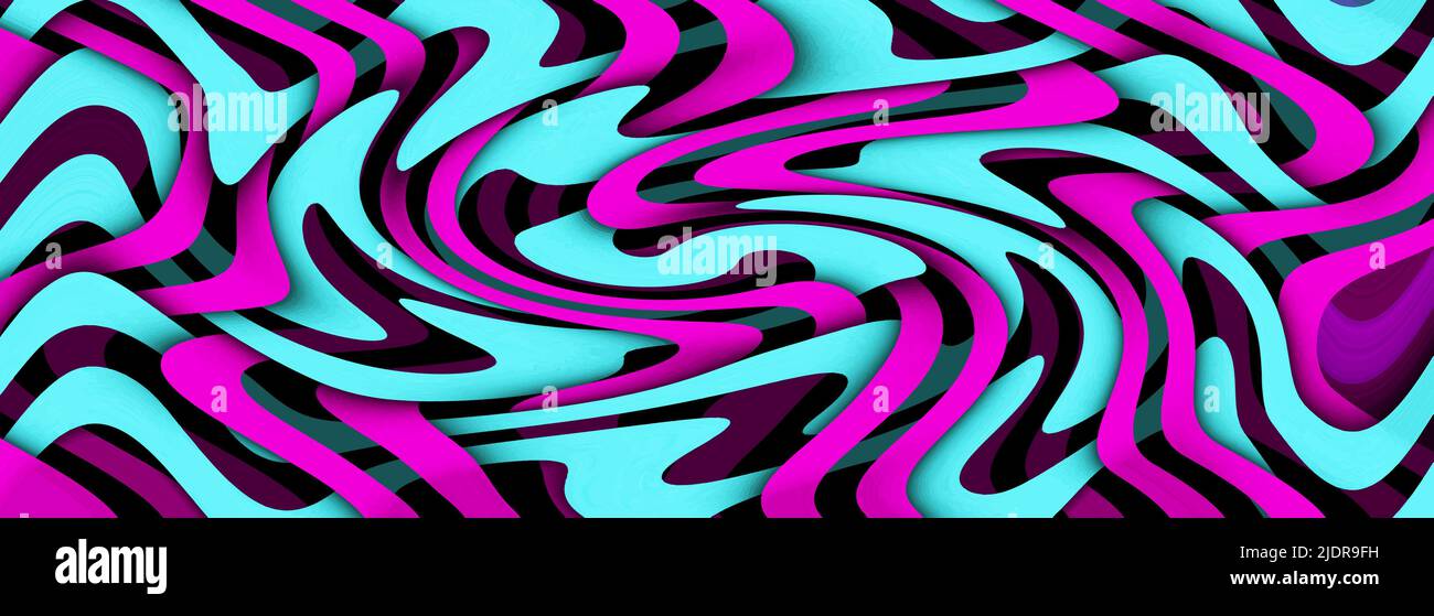 Bright multicolor curved lines background Stock Photo - Alamy