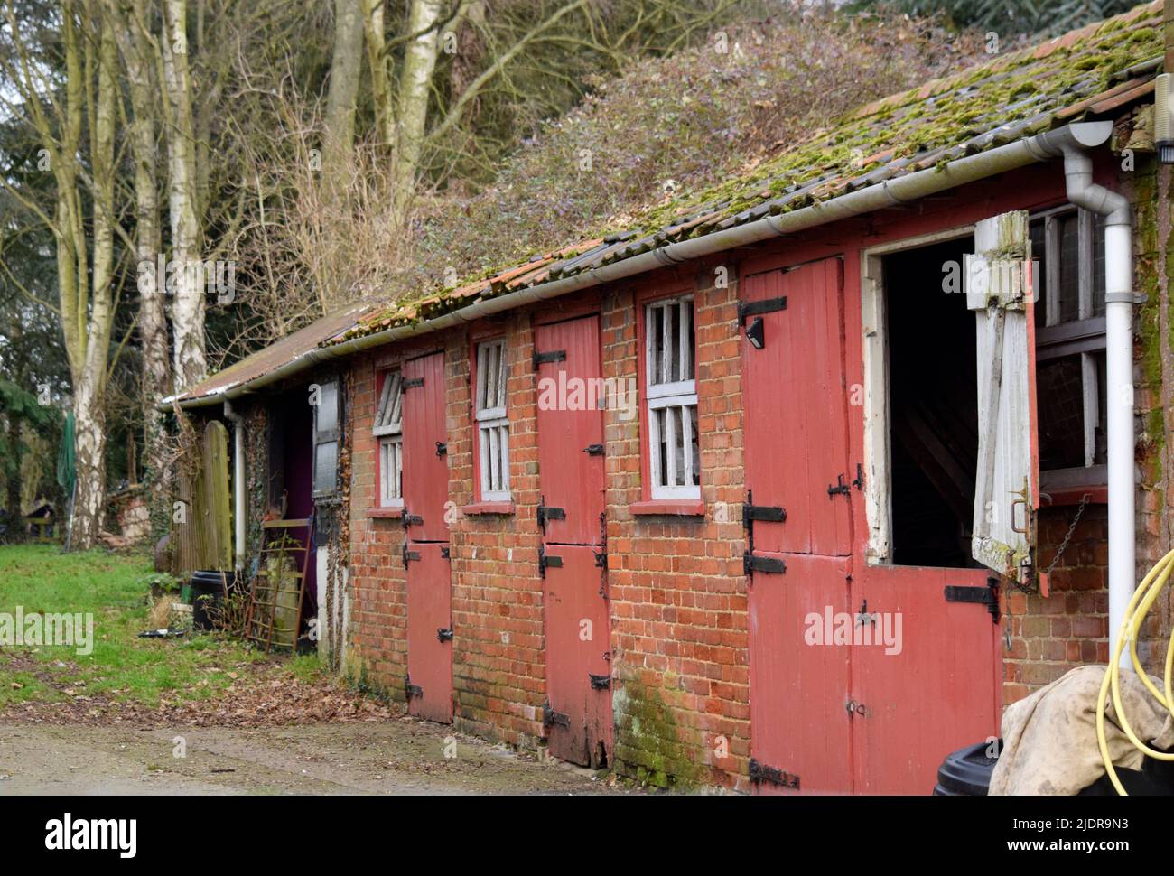 disused horse stables, england Stock Photo - Alamy