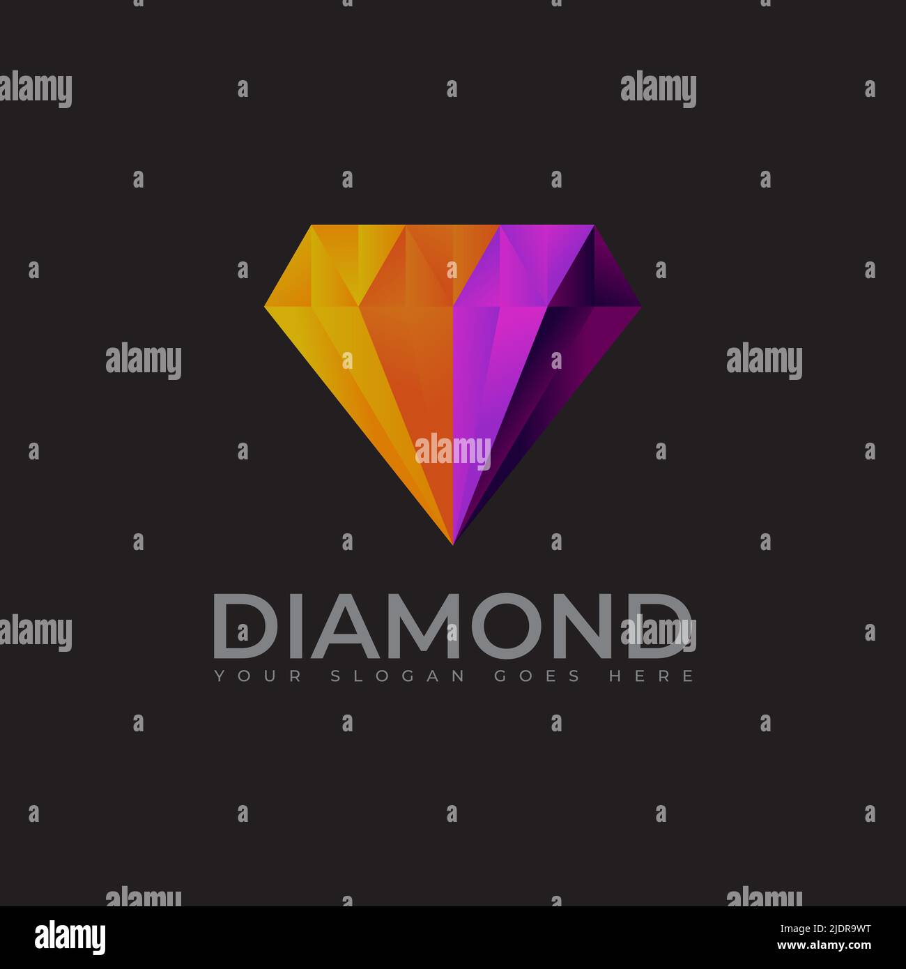 Creative Diamond Logo and Icon Design Template Stock Vector Image & Art ...