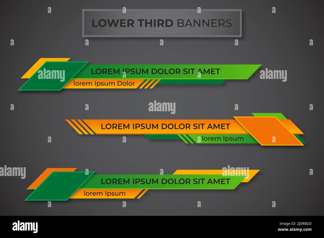 Three geometric lower third banners set design. Modern geometric lower ... Three geometric lower third banners set design. Modern geometric lower ...