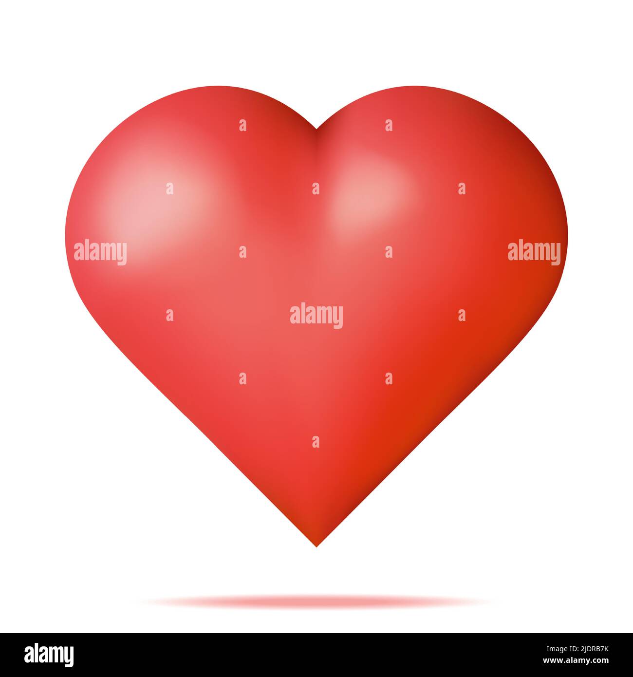 3d realistic red heart hi-res stock photography and images - Alamy