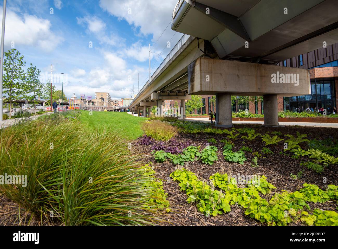 New public realm space between The Nottingham College City Hub and the ...