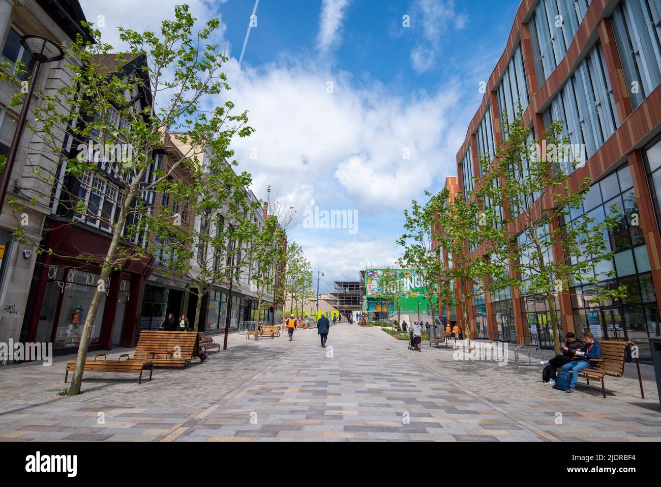 Carrington Street in Nottingham City, Nottinghamshire England UK Stock ...