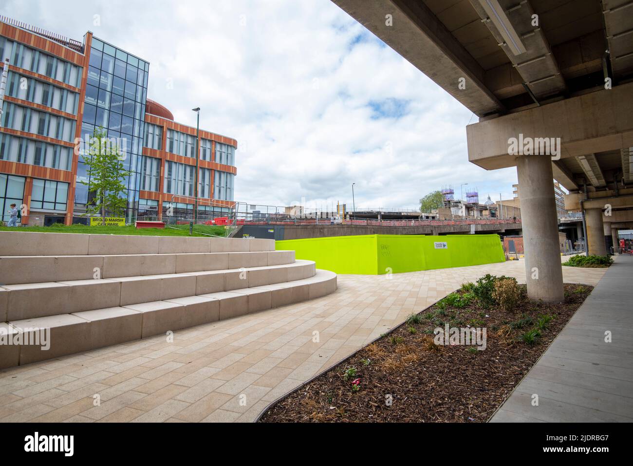 New public realm space between The Nottingham College City Hub and the ...