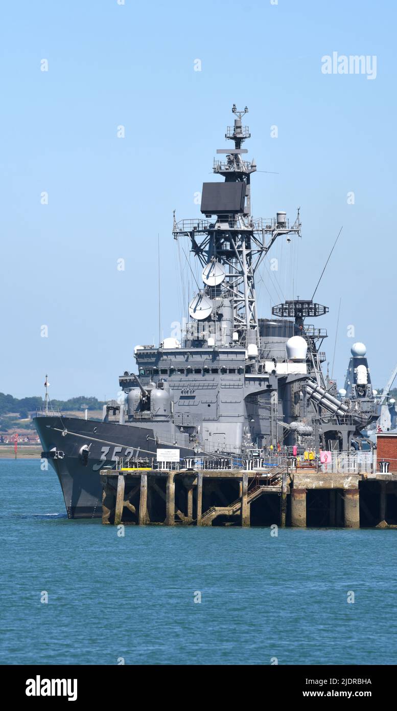 22/06/2022 Portsmouth UK Japan Maritime Self-Defence Force JS Shimakaze ...