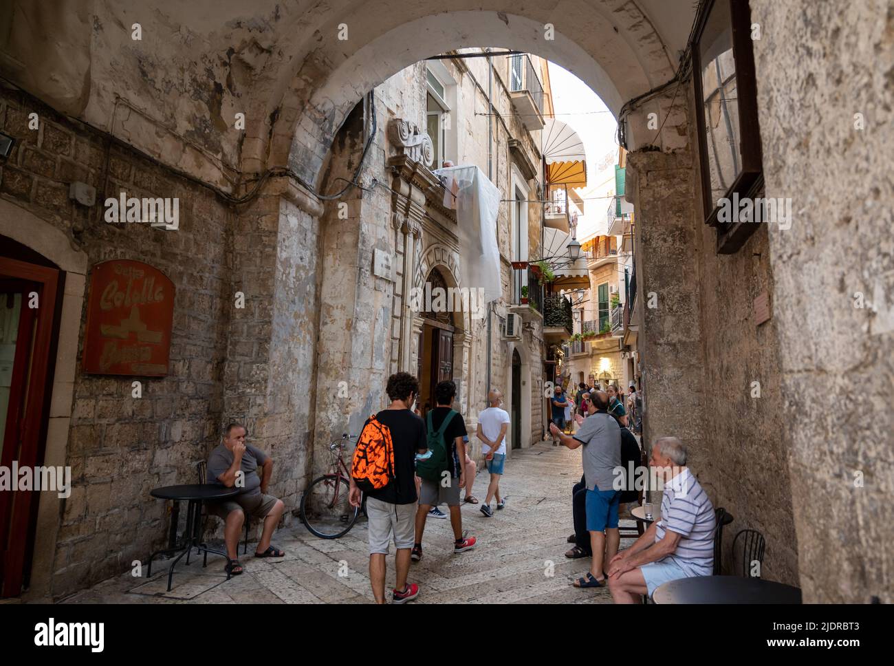 Bari, Puglia, Italy. August 2021. The charm of the alleys of the ...