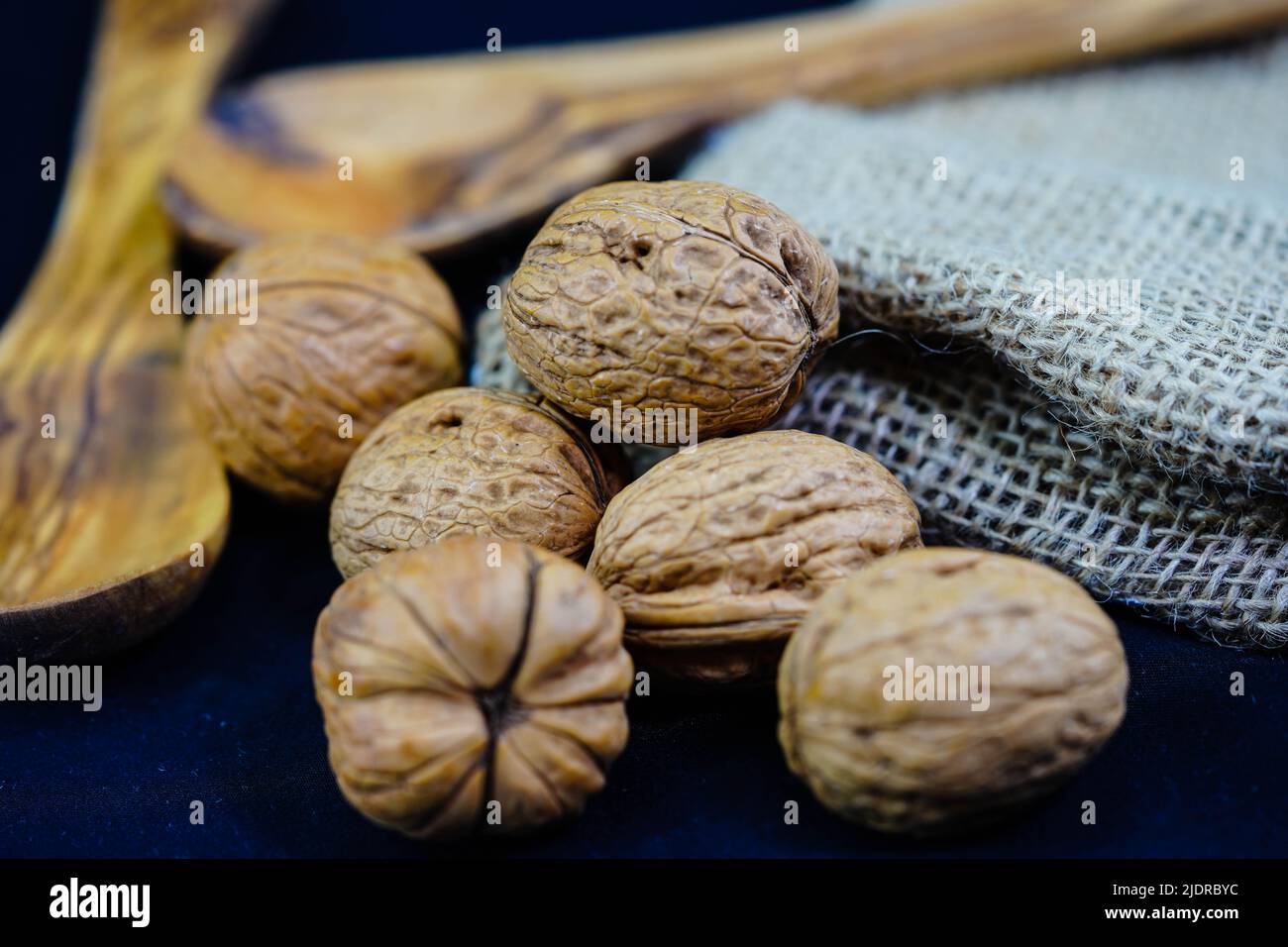 a stack of different nut tree fruits Stock Photo - Alamy