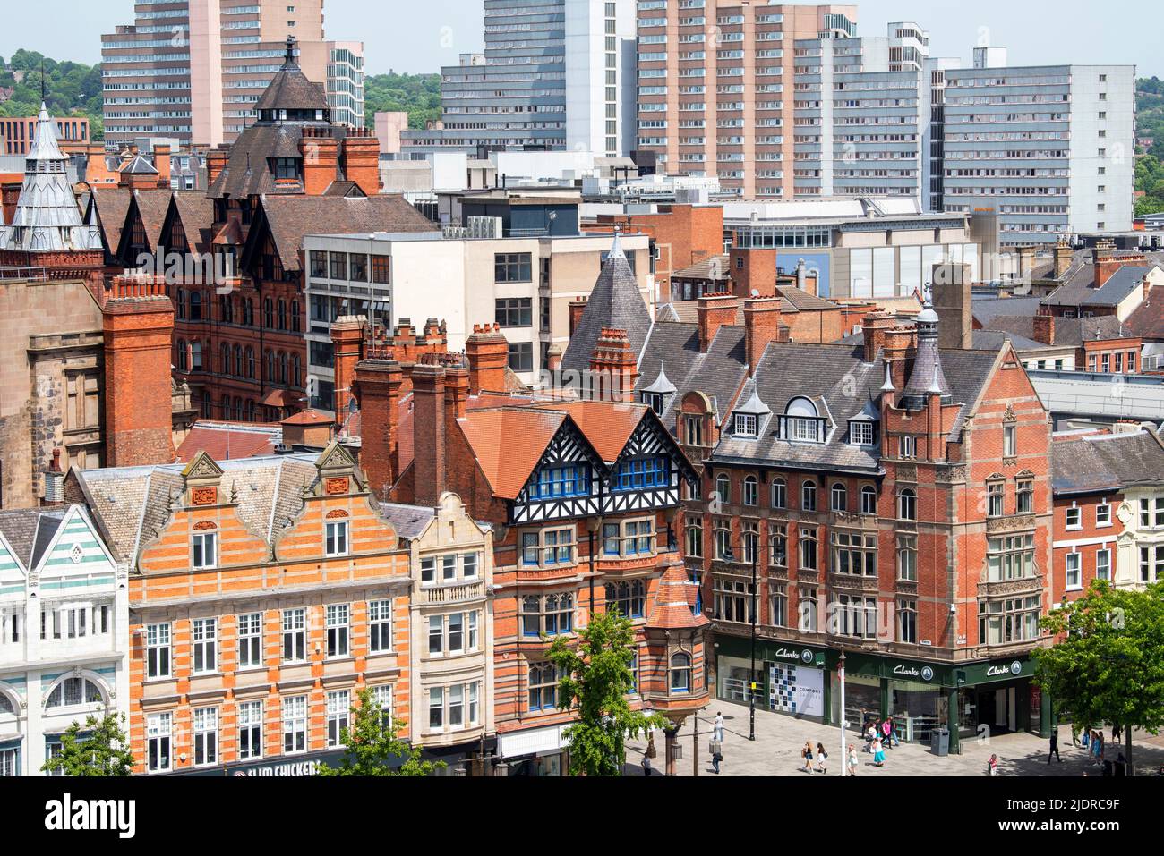 Aerial view of Market Square and King Street from the rooftop of the ...