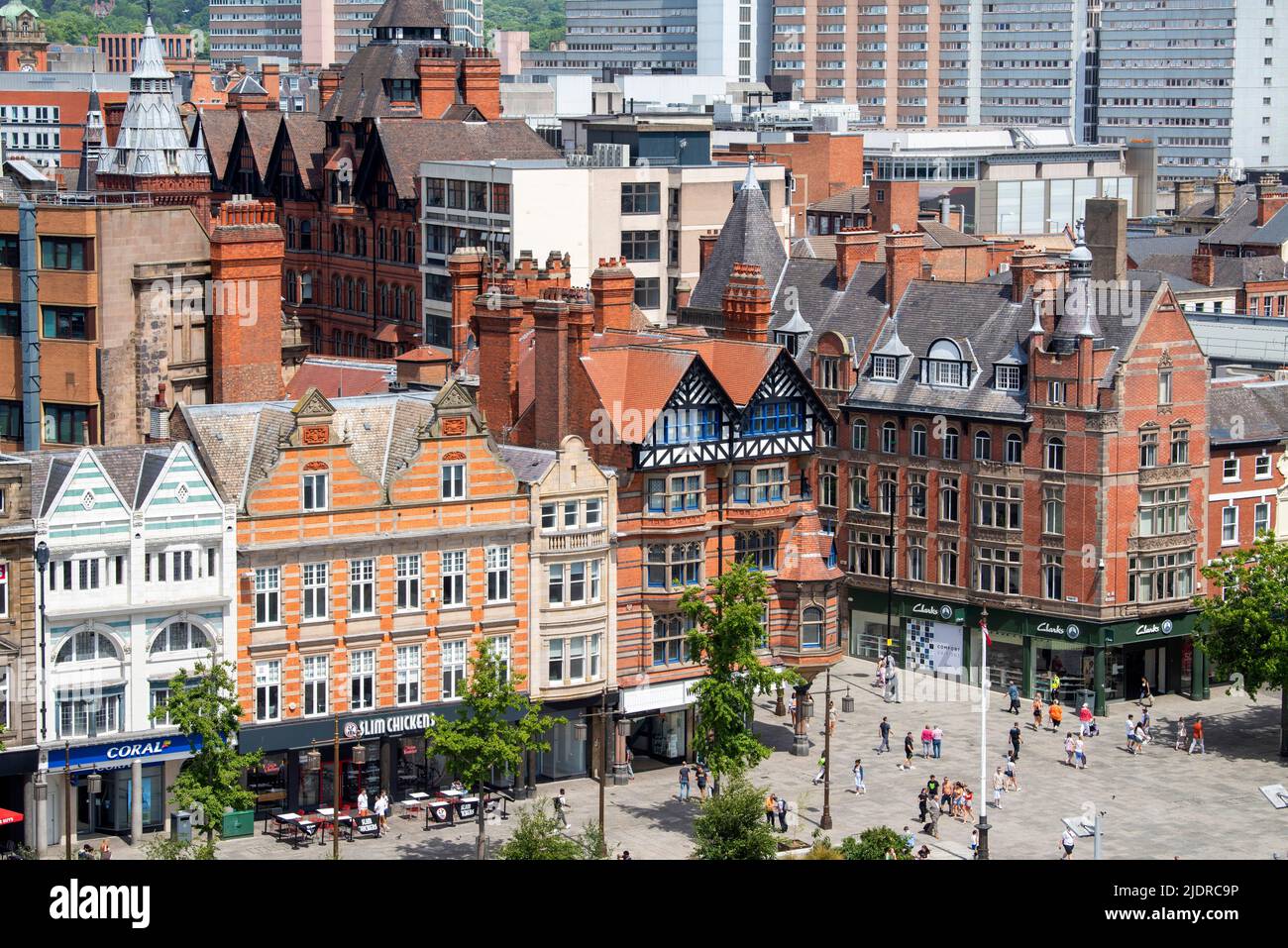 Aerial view of Market Square and King Street from the rooftop of the ...