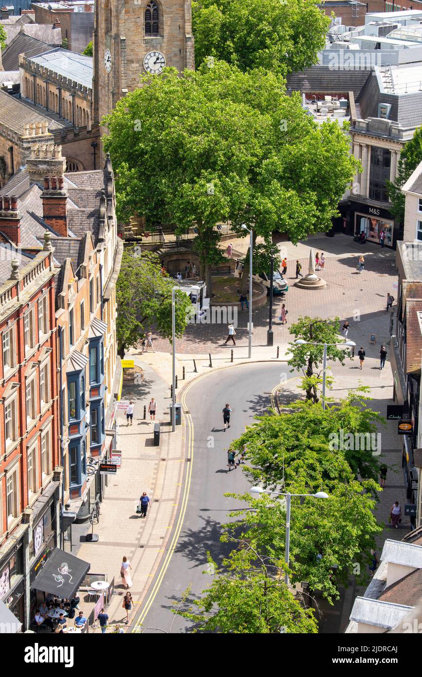 View onto Wheeler Gate from the rooftop of the Pearl Assurance Building ...