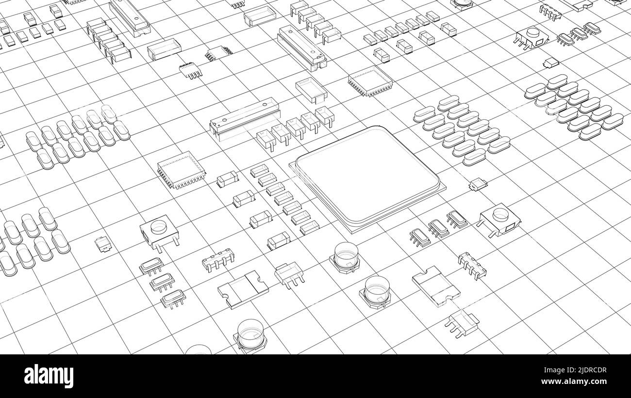 Electricity chips Black and White Stock Photos & Images - Alamy