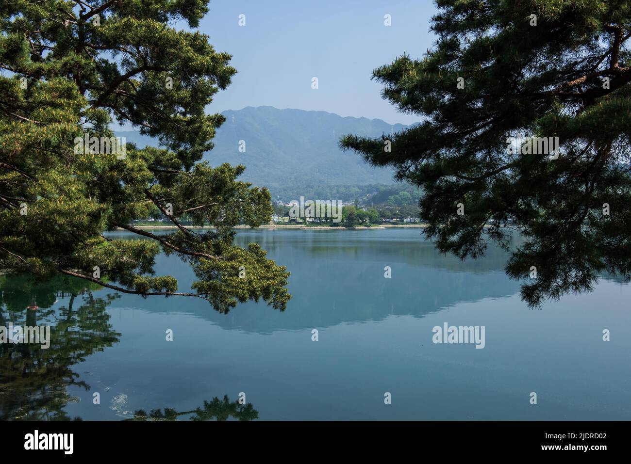 Spring time,beautiful lake view is the oldest artificial lake pond ...