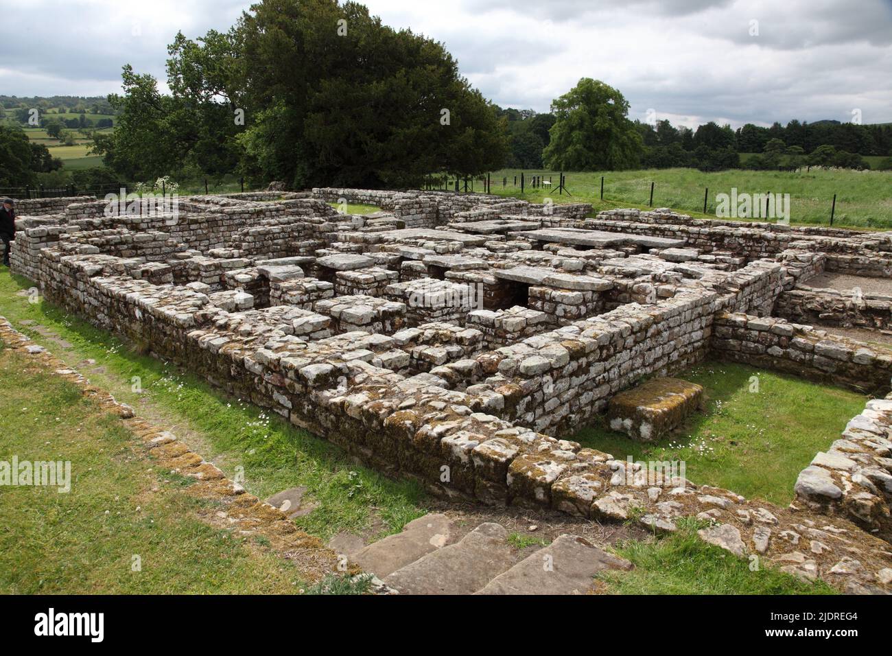 Residential Block for the cavalry troops at Chesters Roman Fort on ...