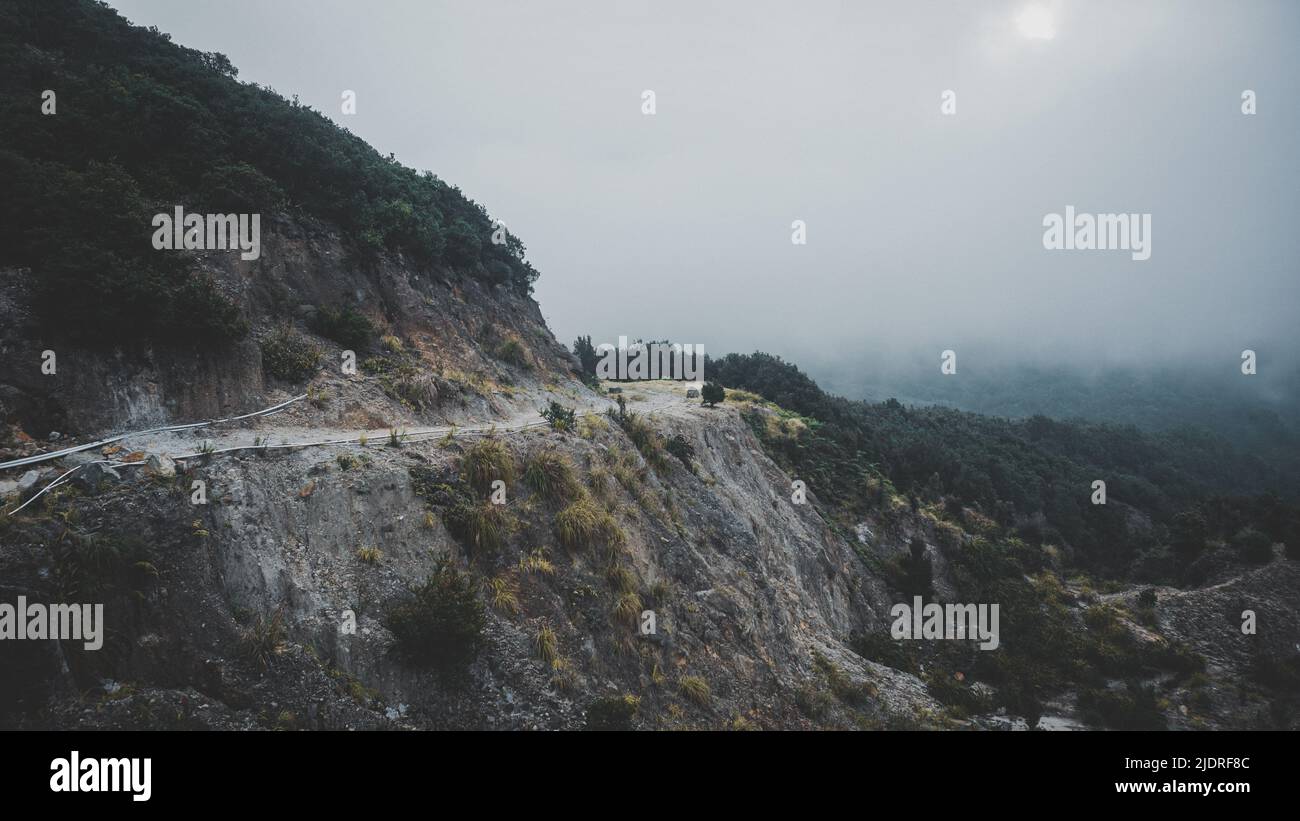 Hiking Track to Mount Papandayan Stock Photo - Alamy Hiking Track to Mount Papandayan Stock Photo - Alamy