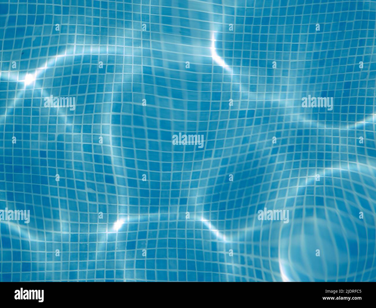 Abstract view of bottom caustics of swimming pool with ripple Stock ...