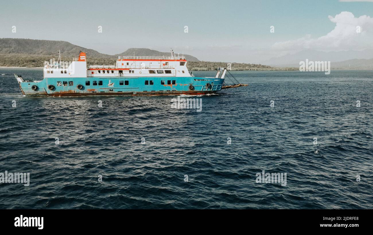 Ferry Sail to Gili Trawangan Lombok Stock Photo - Alamy