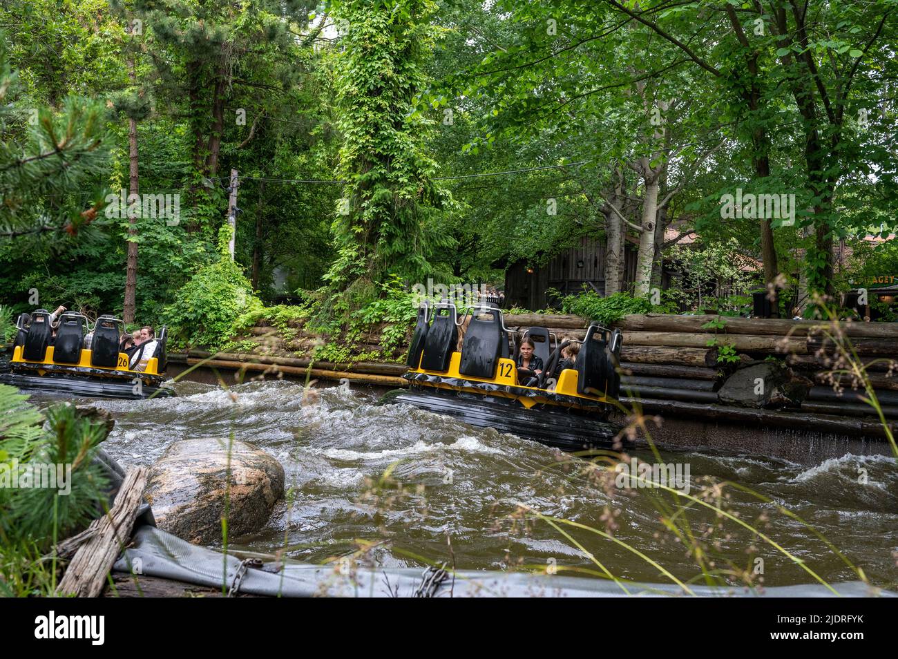 Gothenburg, Sweden - June 21, 2022: Liseberg amusement park opened in ...