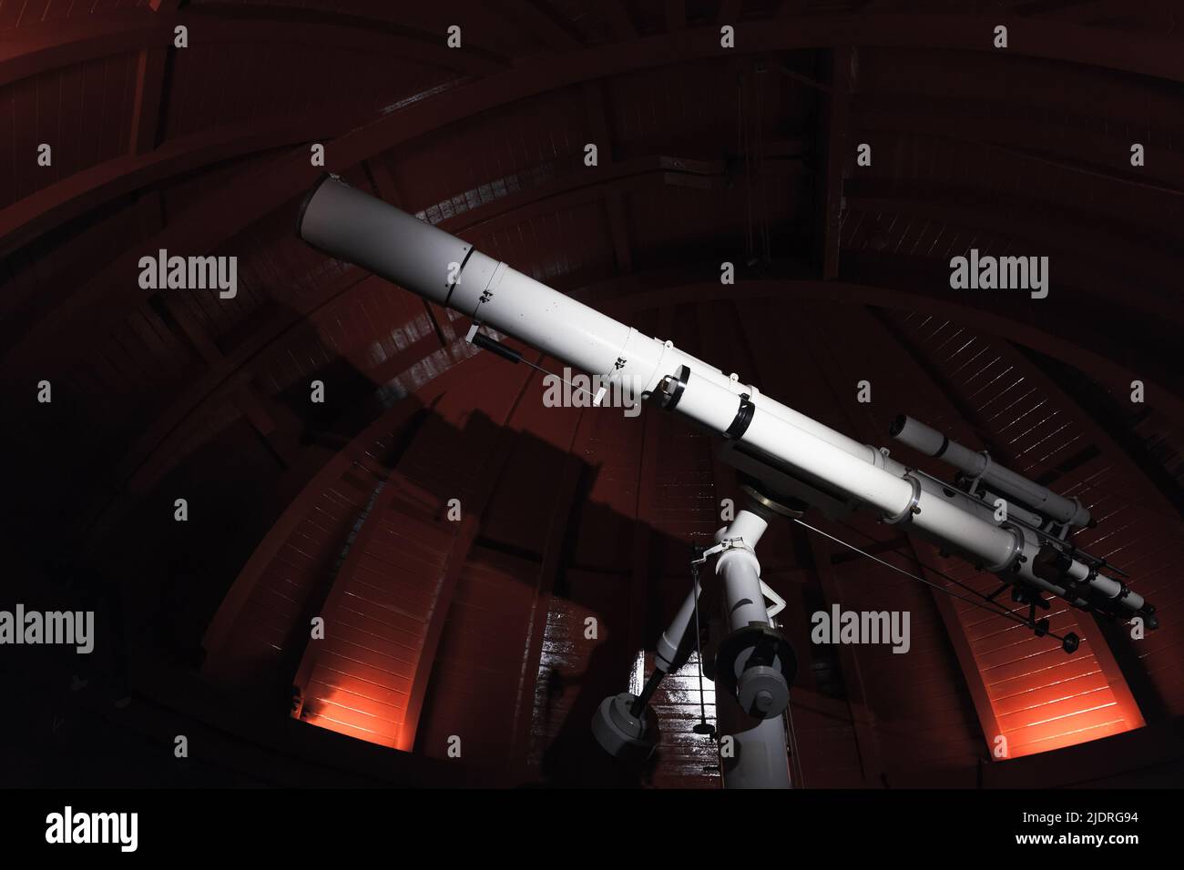Professional telescope is in an old observatory Stock Photo - Alamy
