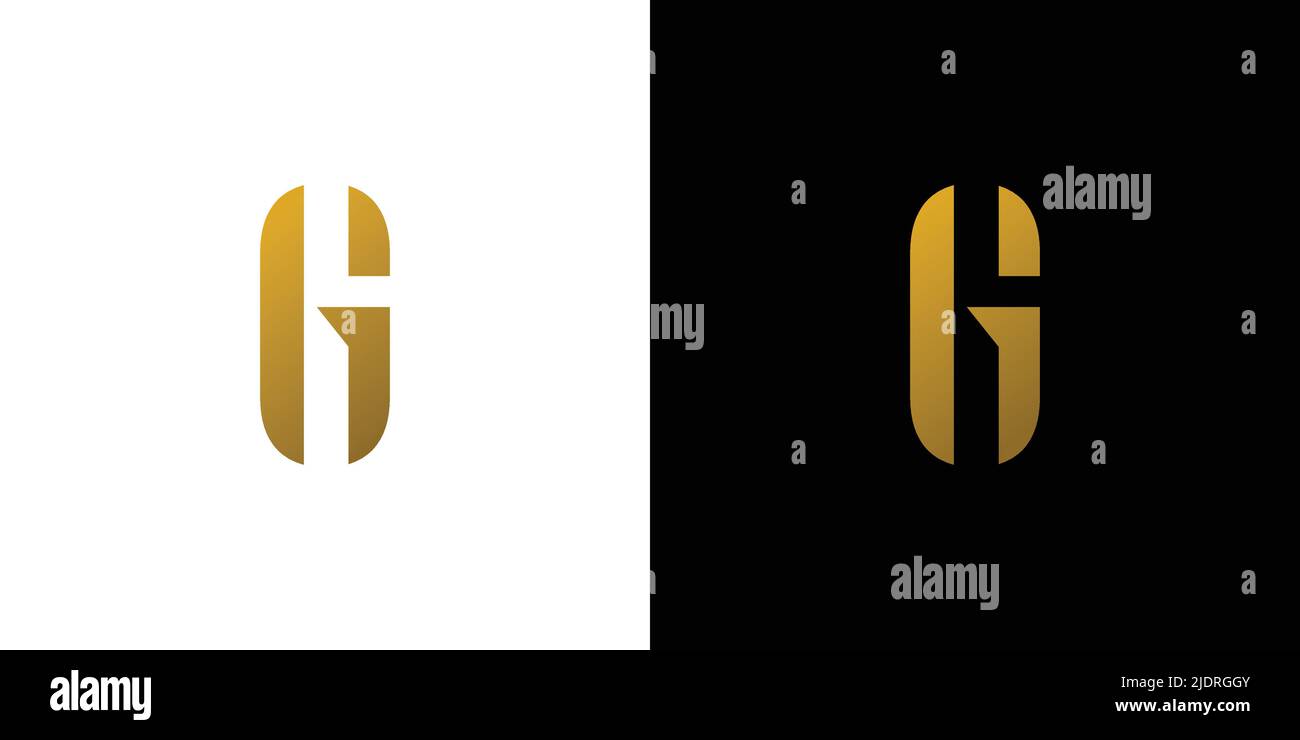 Modern and attractive letter G initials logo design 6 Stock Vector ...