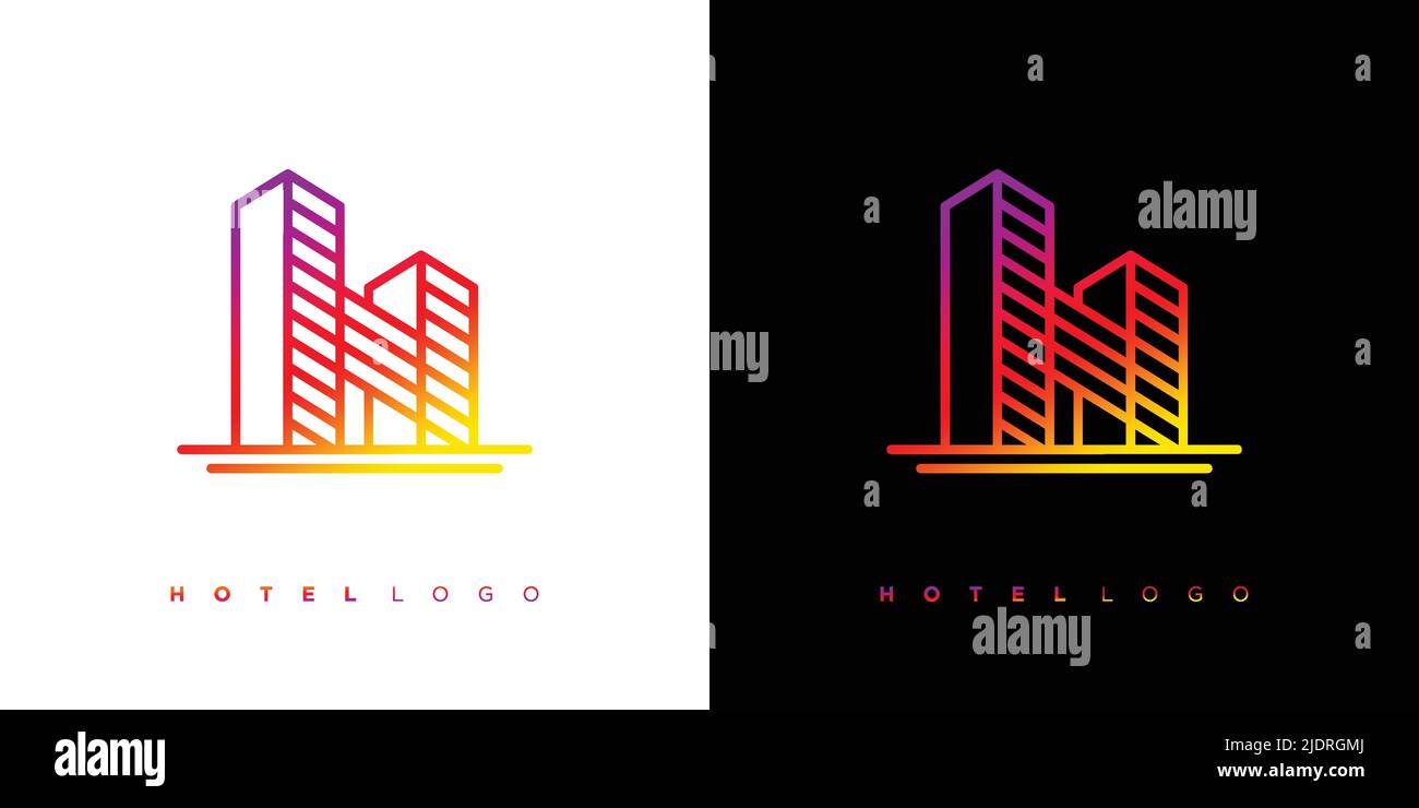 Modern and elegant hotel logo design Stock Vector Image & Art - Alamy