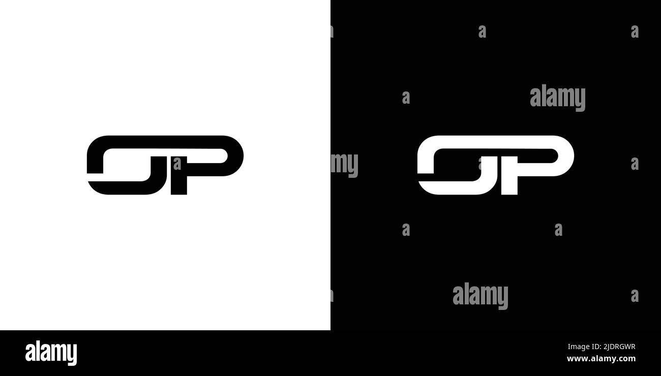 Modern and elegant OP letter initial logo design Stock Vector Image ...