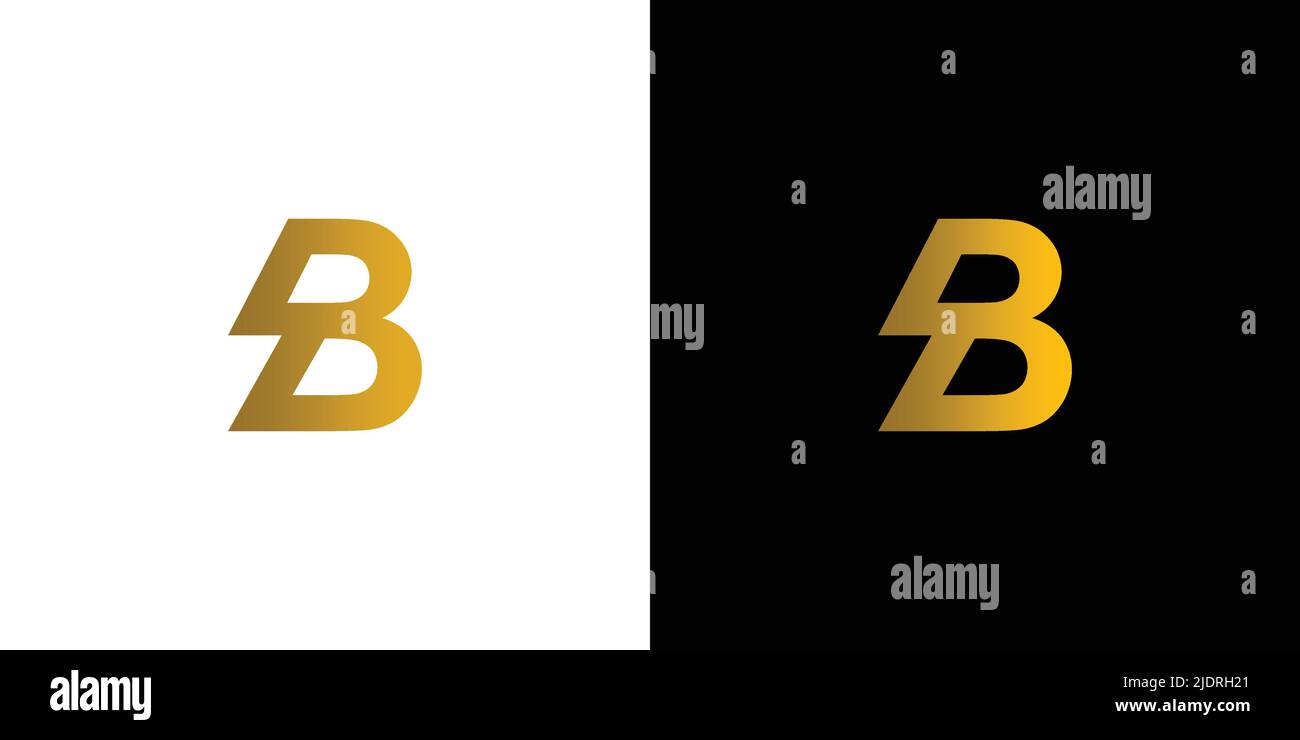 B initials logo Stock Vector Images - Alamy