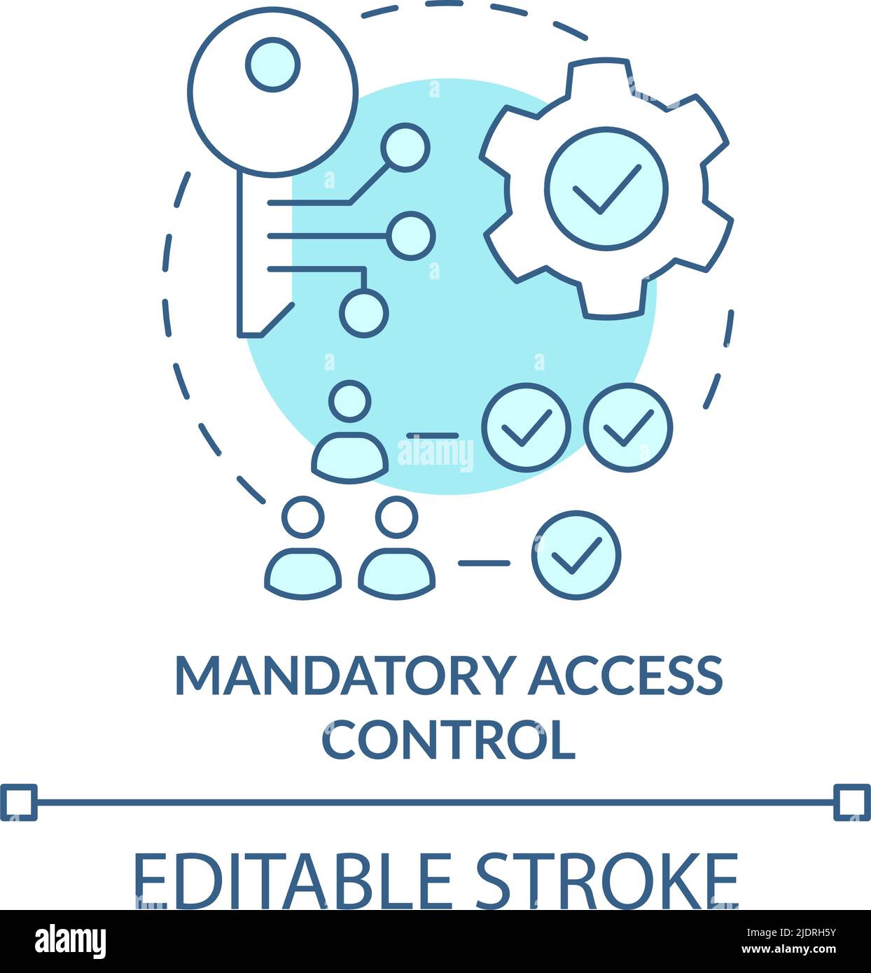 Mandatory access control turquoise concept icon Stock Vector Image ... Mandatory access control turquoise concept icon Stock Vector Image ...