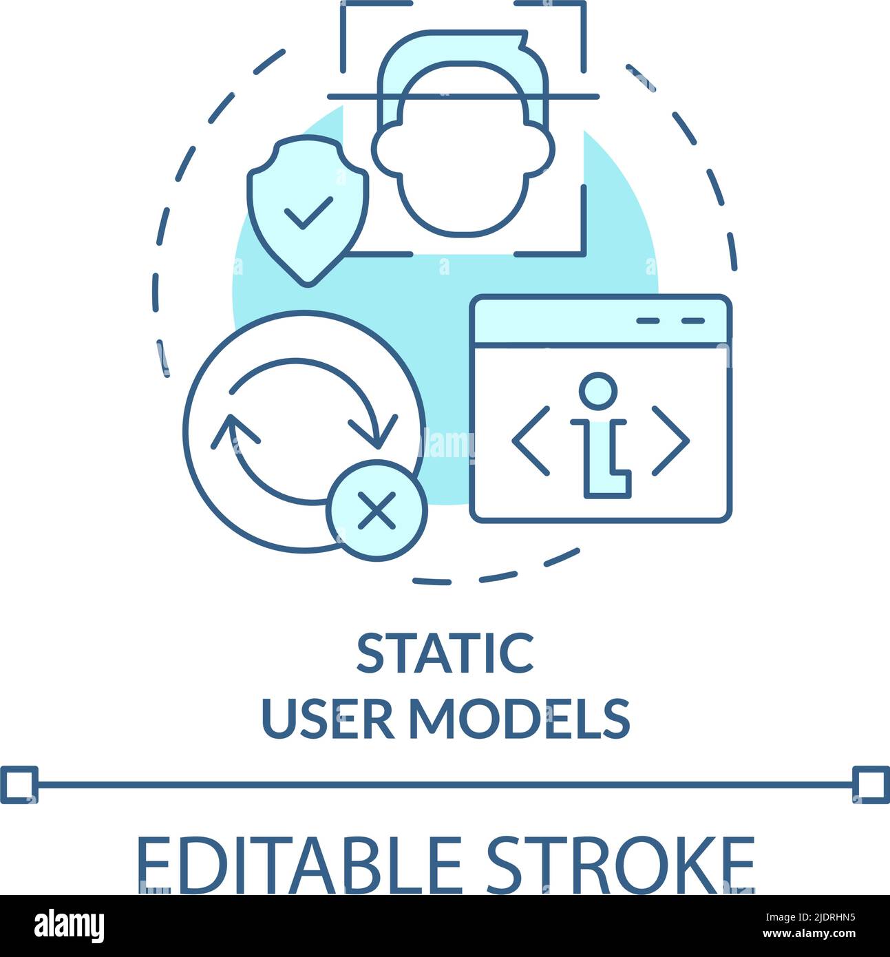 Static user models turquoise concept icon Stock Vector Image & Art - Alamy