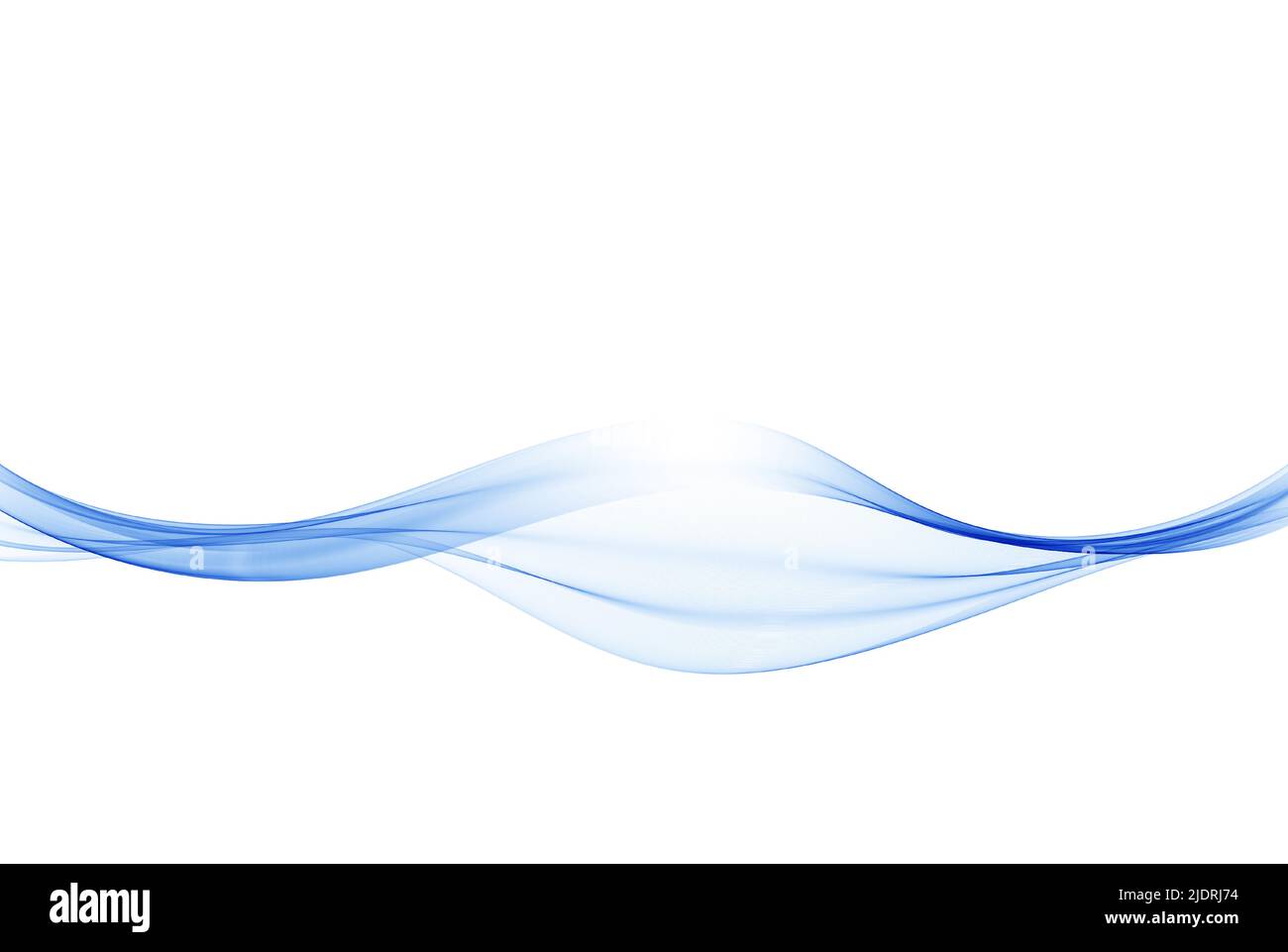 Modern abstract blue flow of wavy lines, wave design template Stock ...