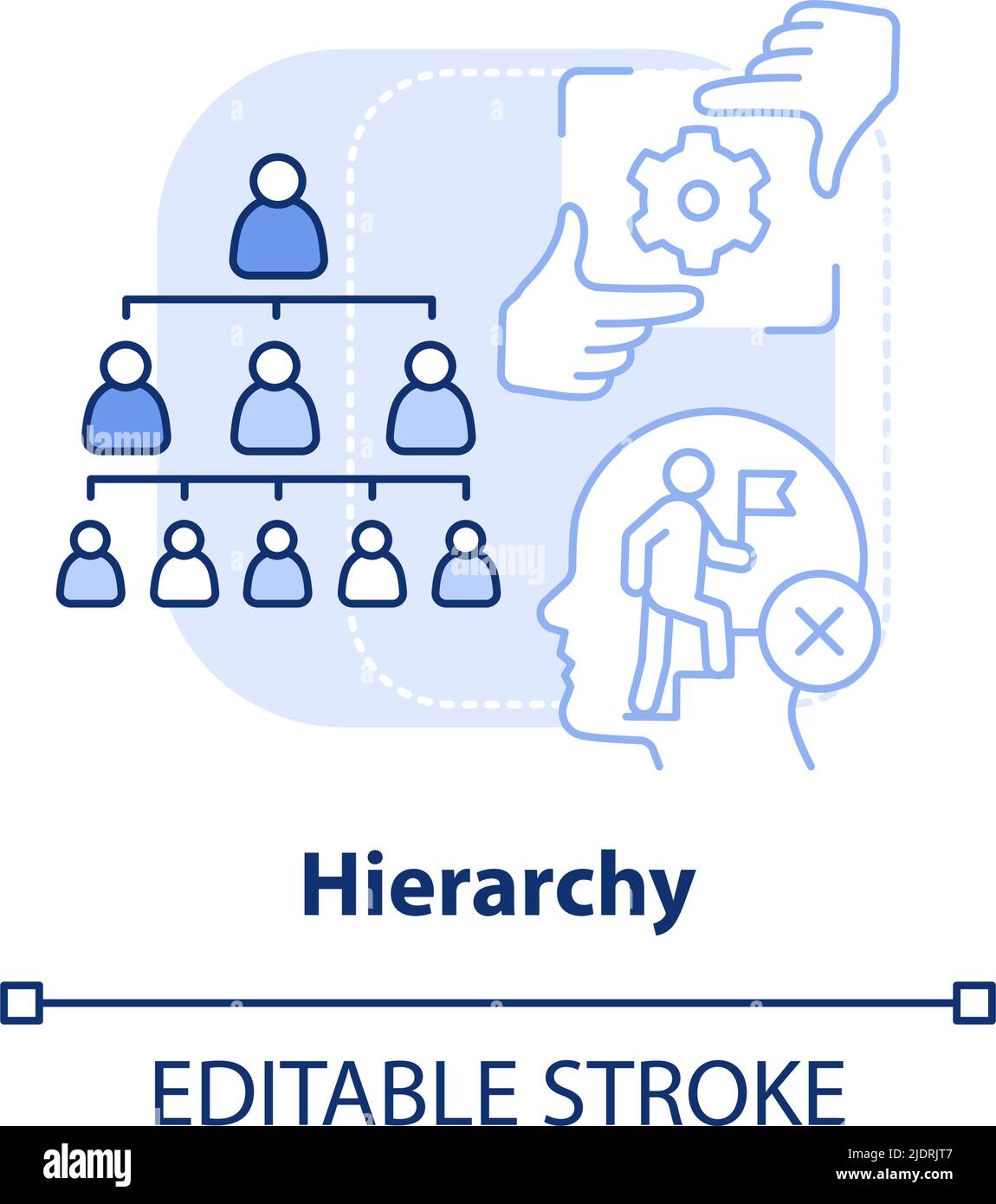 Hierarchy light blue concept icon Stock Vector Image & Art - Alamy