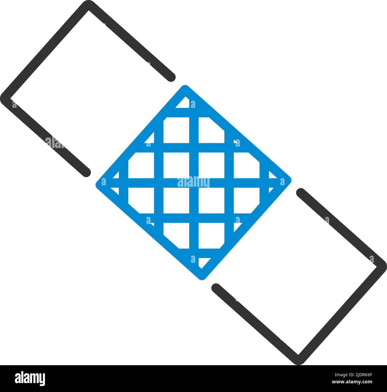 Medical Plaster Icon. Editable Bold Outline With Color Fill Design ...
