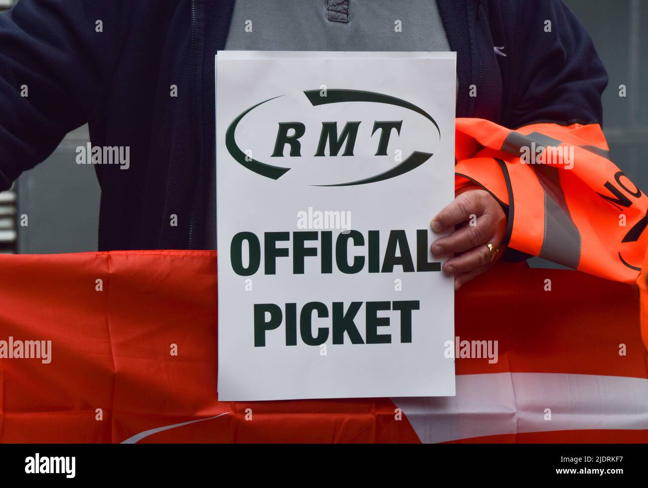Rmt official picket sign hi-res stock photography and images - Alamy