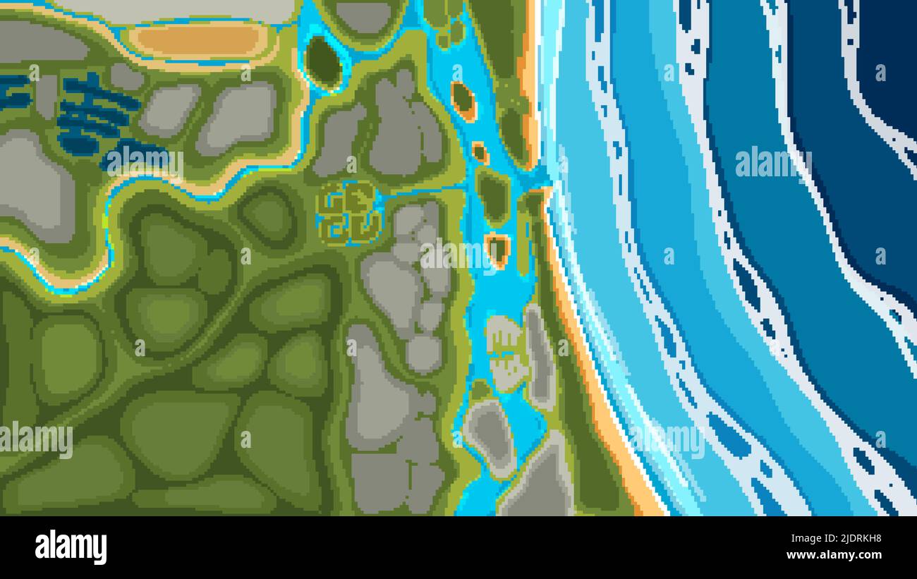 City coastal view Stock Vector Images - Alamy