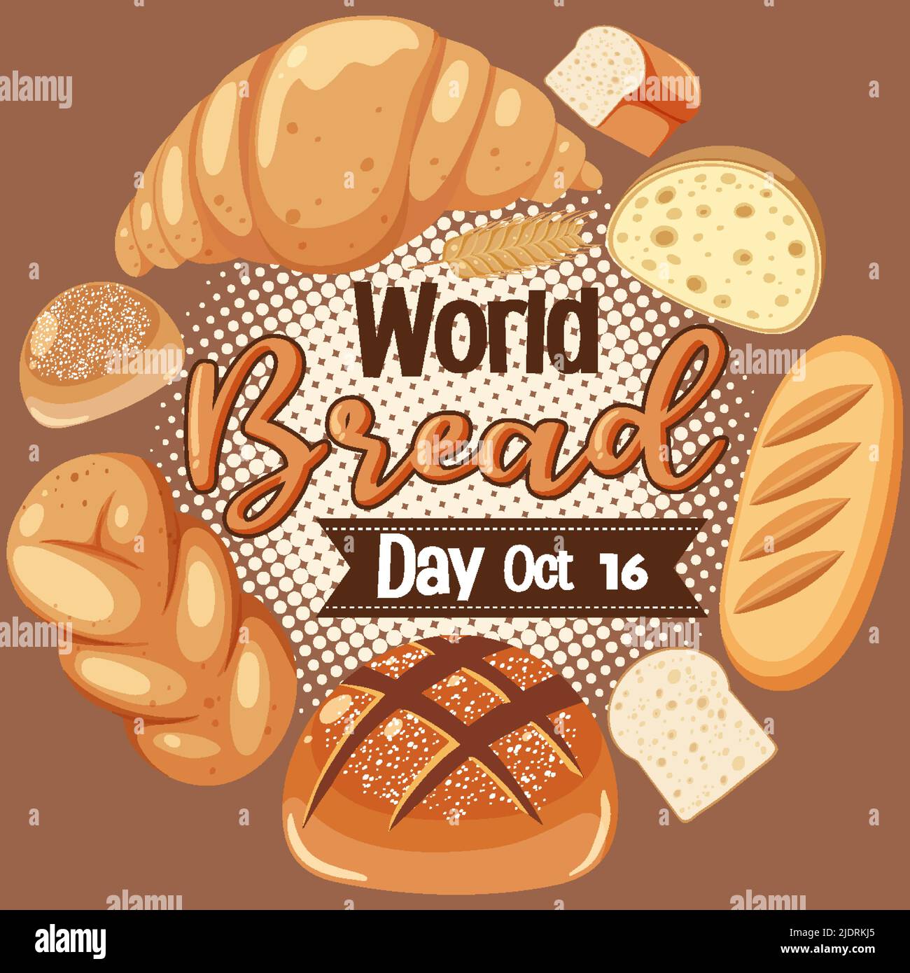 World bread day poster design illustration Stock Vector Image & Art - Alamy