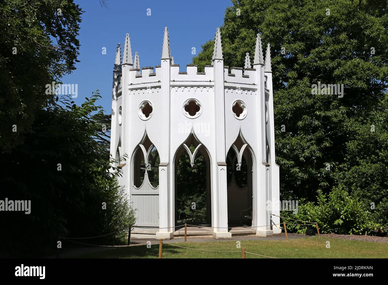 Gothic Temple (reconstruction), Painshill Park, Cobham, Surrey, England ...