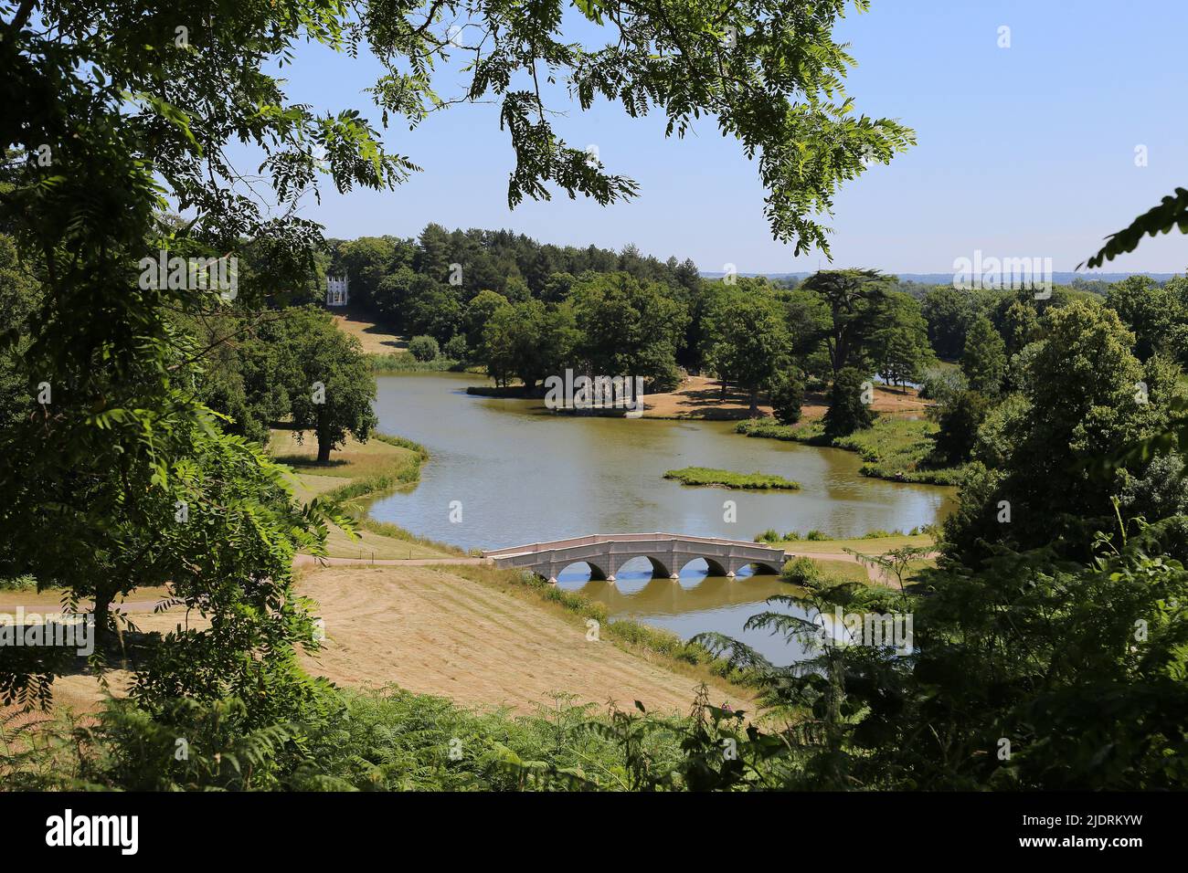 View from Turkish Tent, Painshill Park, Cobham, Surrey, England, Great ...