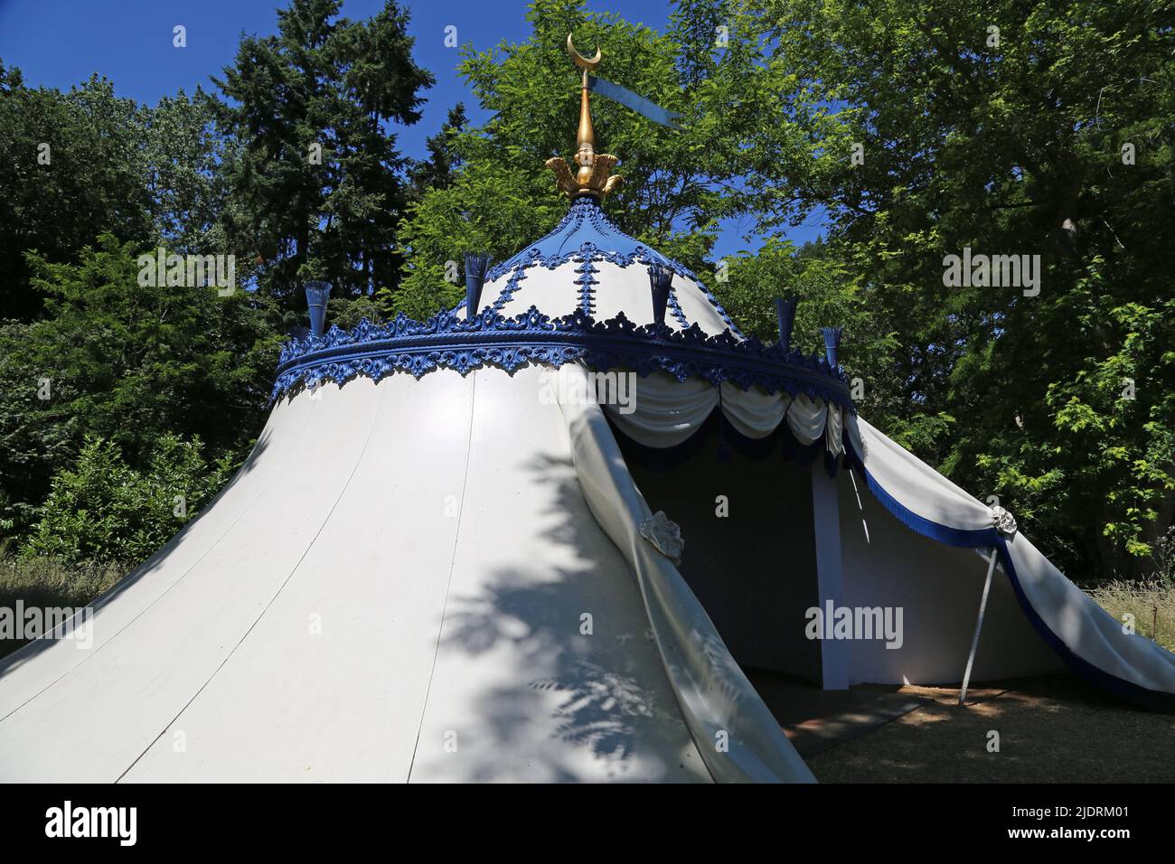 Turkish Tent (reconstruction), Painshill Park, Cobham, Surrey, England ...