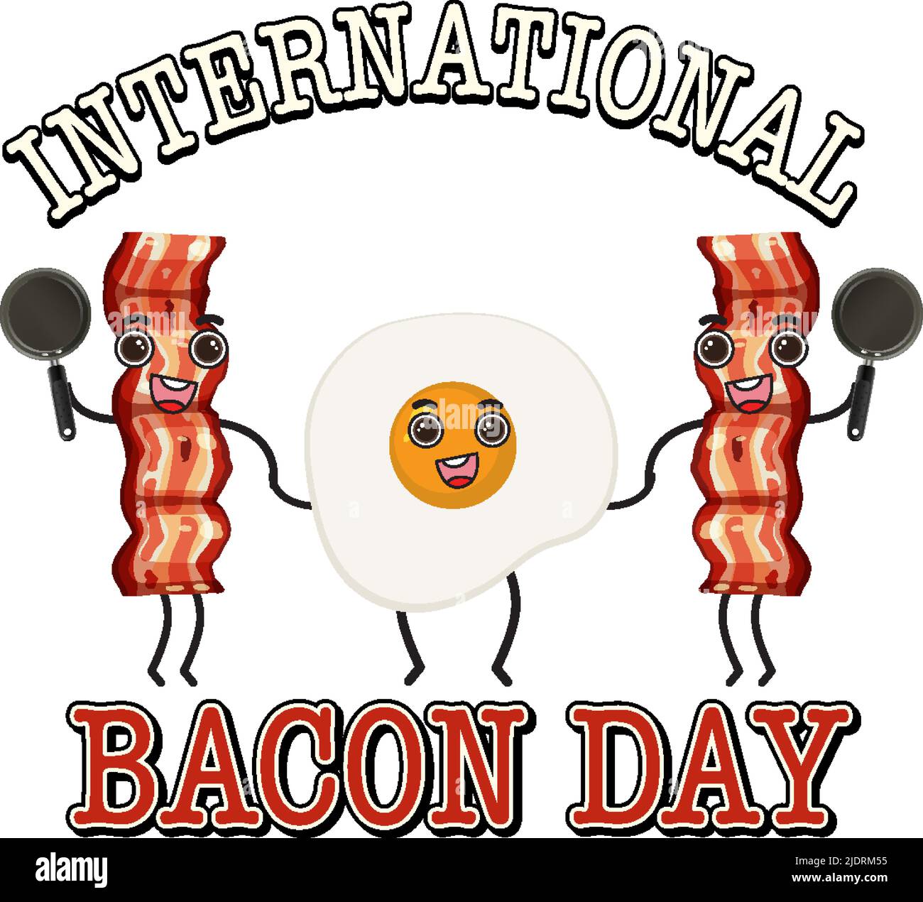 Banner of International bacon day illustration Stock Vector Image & Art ...