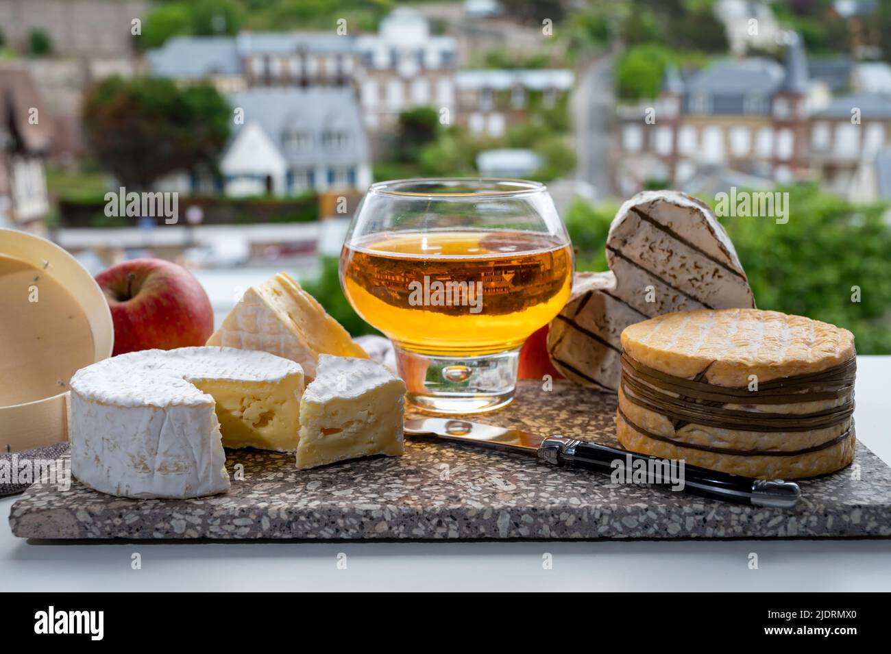 Cow cheeses of Normandy region - camembert, livarot, neufchatel, pont l ...
