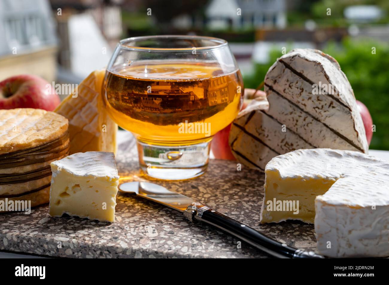 Cow cheeses of Normandy region - camembert, livarot, neufchatel, pont l ...