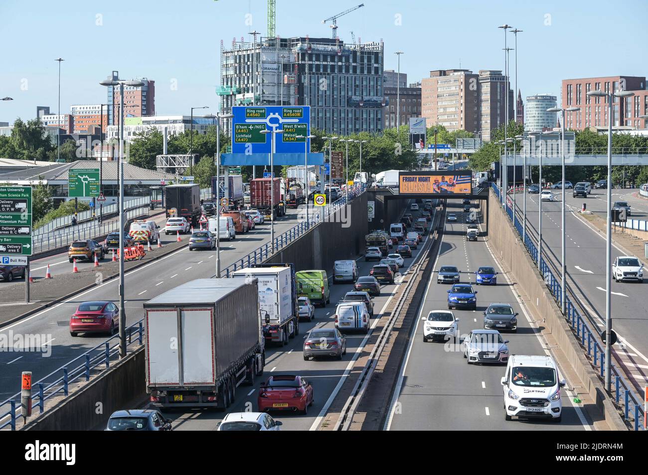 Aston expressway birmingham aerial hi-res stock photography and images ...