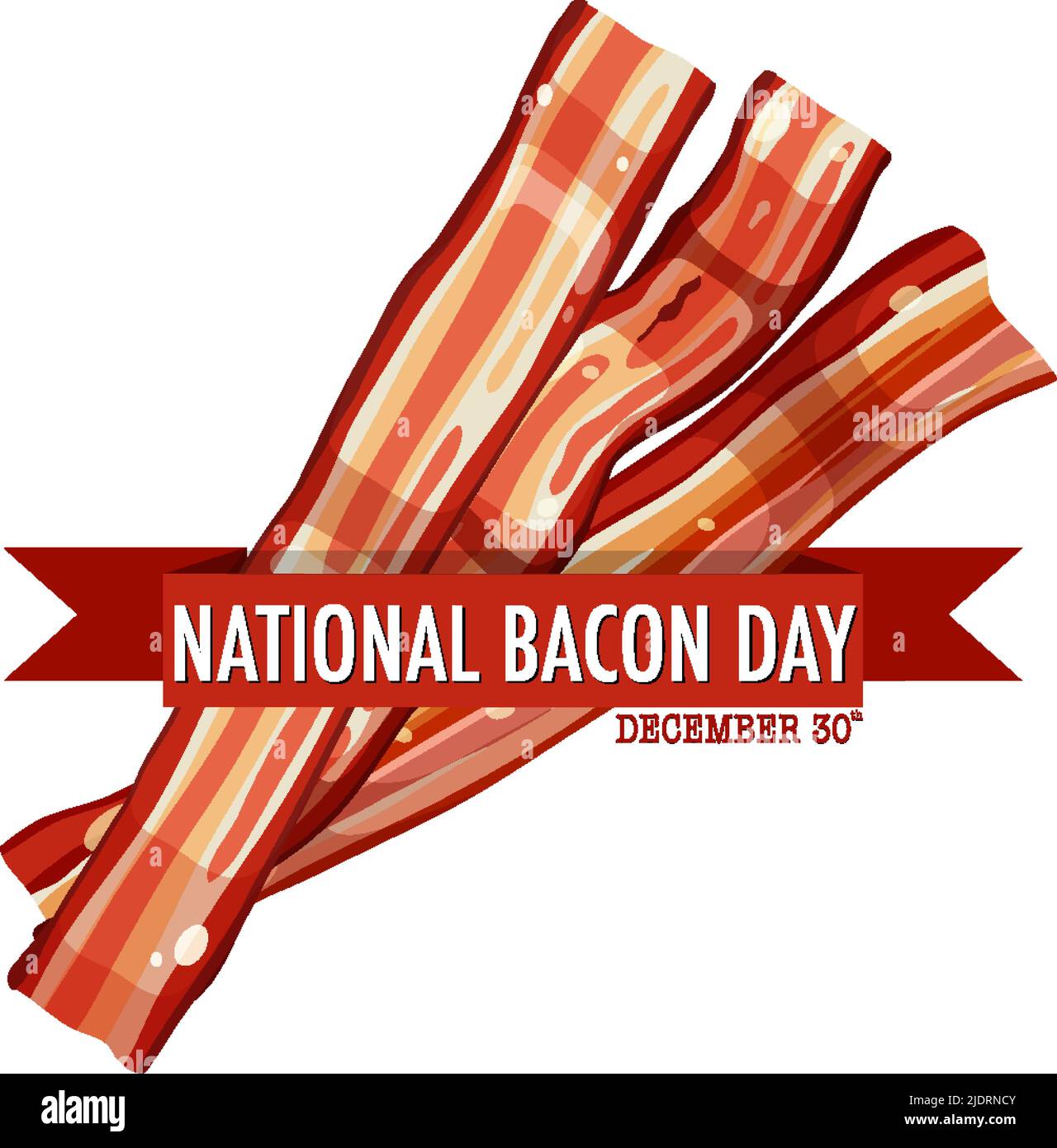 Banner of International bacon day illustration Stock Vector Image & Art ...