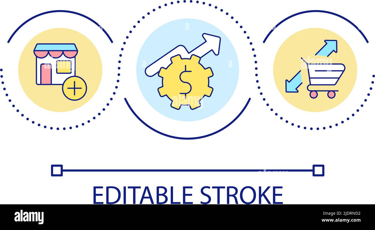 Financial growth loop concept icon Stock Vector Image & Art - Alamy